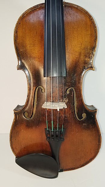 Old Strad - Copy Handwritten builder name and date 1882 | Reverb