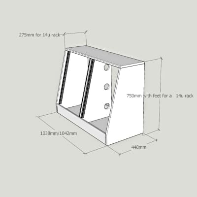 StudioRacks - Double Bay Rack - 16U | Reverb UK