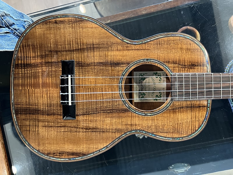 David Gomes Hawaiian Koa Baritone Ukulele 2022 | Reverb