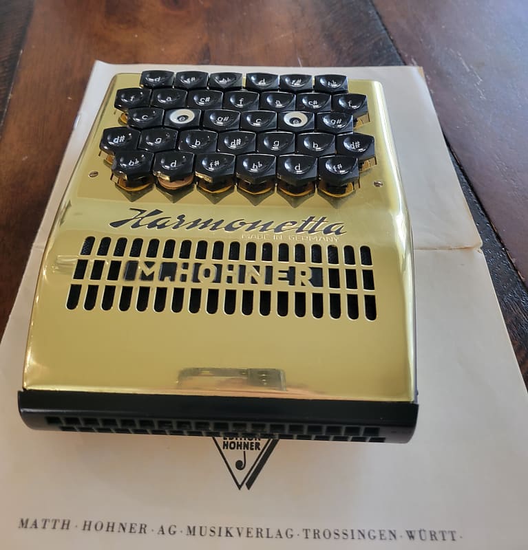 M. Hohner Harmonetta 1972 Gold | Reverb