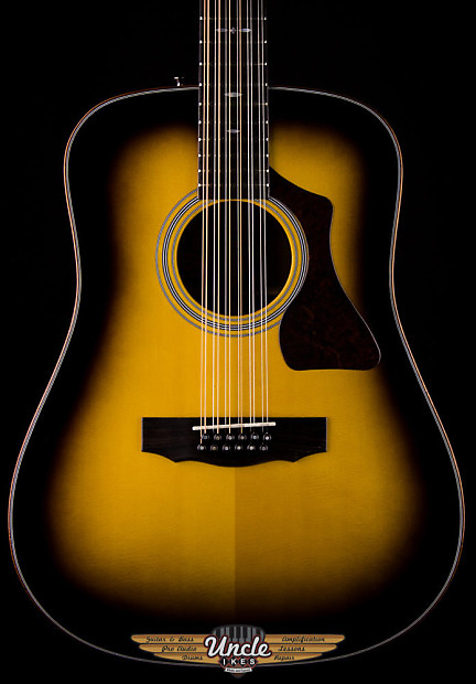 Used Guild GAD-G212 12 String Acoustic Electric Guitar, | Reverb