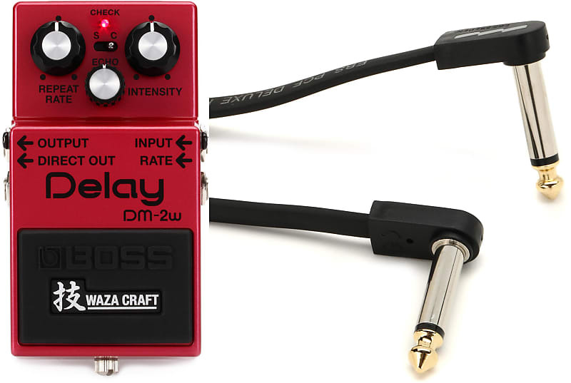 Boss DM-2W Waza Craft Delay Pedal Bundle with EBS PCF-DL10 | Reverb