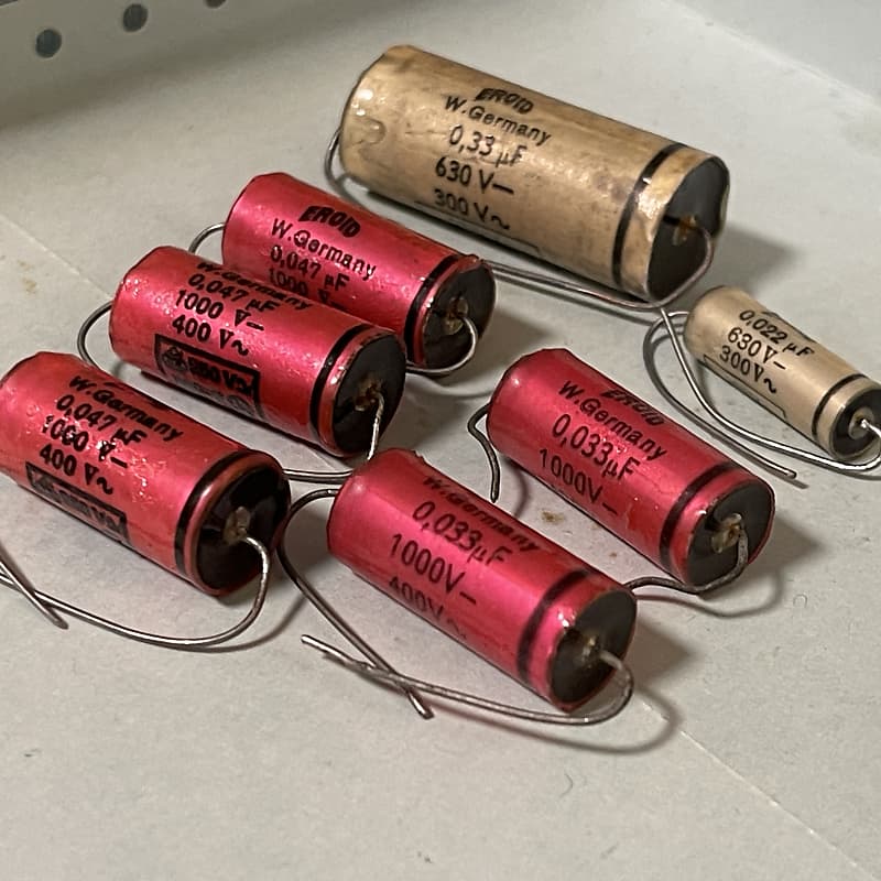 7 pcs. ERO / Roederstein tone capacitors - EROID | Reverb