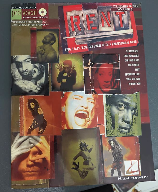 Rent Pro Vocal CD Volume 3 Sheet Music Song Book Songbook | Reverb UK