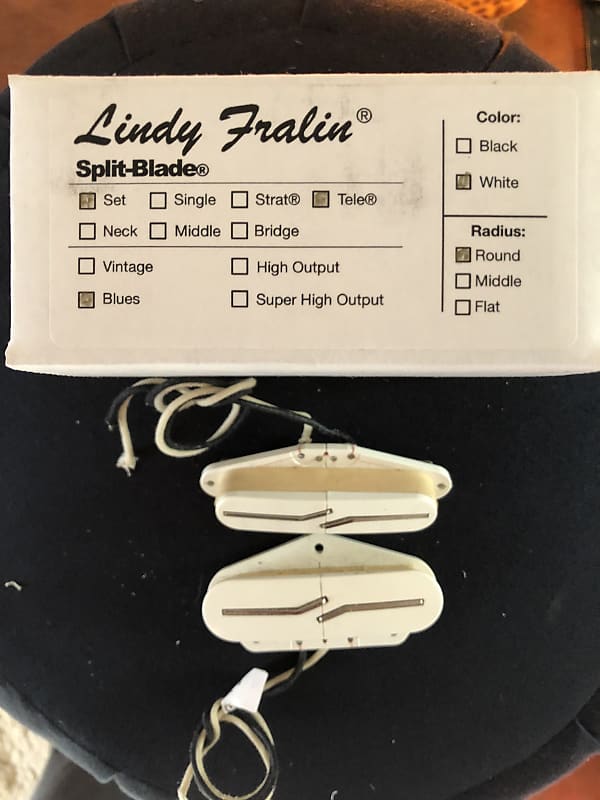 Lindy Fralin Split blade blues Tele Pickup set Telecaster | Reverb