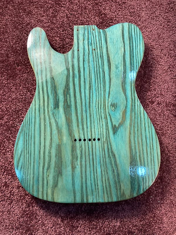 Warmtone Custom Telecaster Guitar Body “Patina Blue” Tele- | Reverb