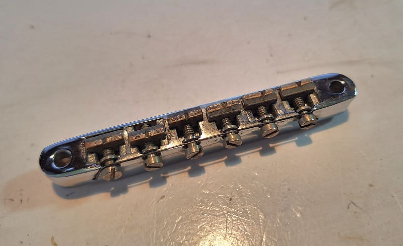 Original 1966-1967 Gibson ABR-1 Chrome Bridge Patent Pat. | Reverb UK