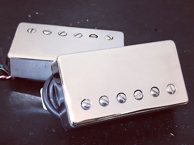 "Fat Tone" FAF MK I vintage humbucker pickup set - Nickel | Reverb