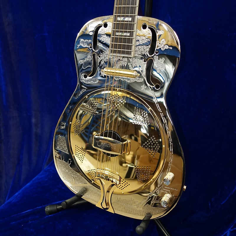 Ozark Resonator Guitar Thin Metal Body With Pick Up | Reverb UK