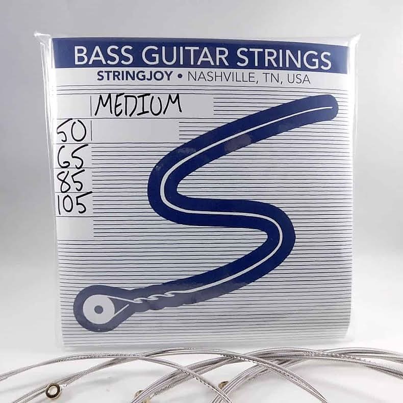 Stringjoy Medium (50-105) 4 String Nickel Wound Bass Strings | Reverb