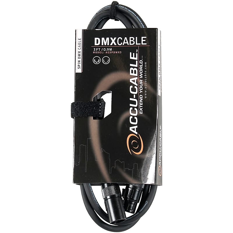 American DJ 5-Pin DMX Lighting Cable 3 ft. | Reverb