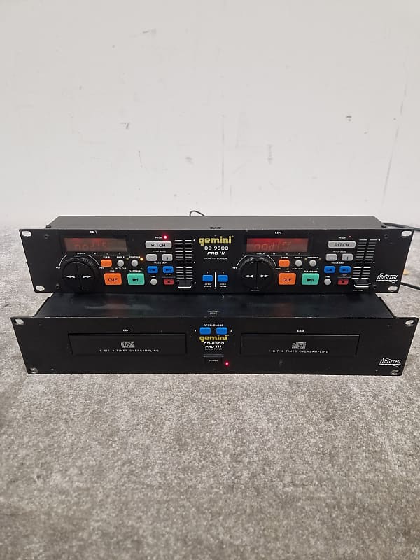 Gemini CD-9500PRO 3 - Professional Dual CD Player, Pitch | Reverb