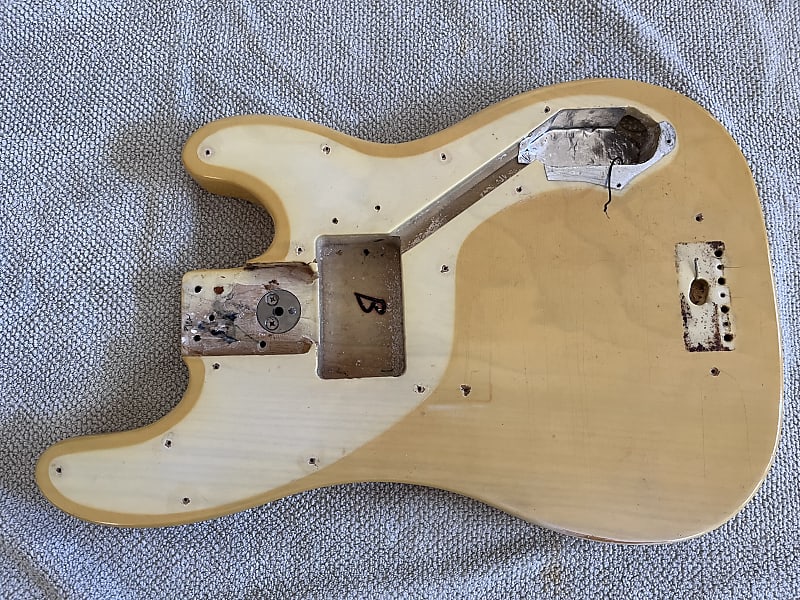 1972 1973 Fender Telecaster bass body humbucker original | Reverb