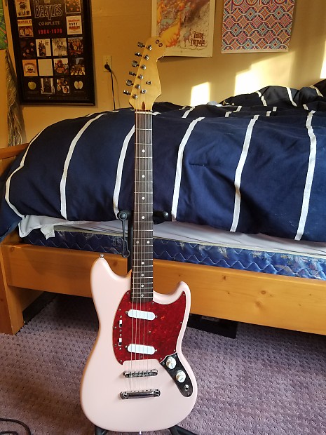 Fender Mustang (Highly Modified) 1965 Shell Pink | Reverb