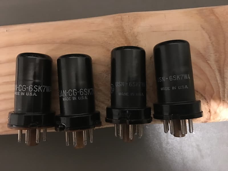 Listing of FOUR GE 6SK7 tubes JAN CG 6SK7WA NOS | Reverb
