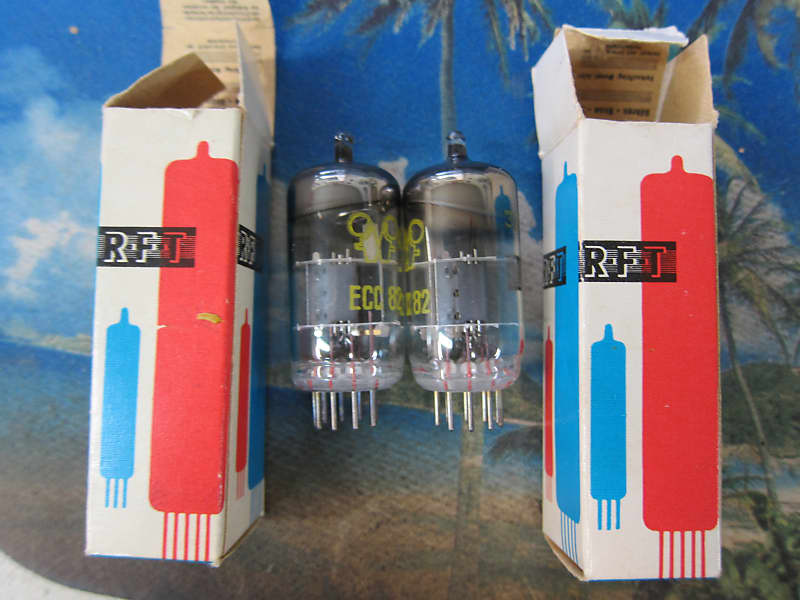 PR Vintage RFT 12AU7 ECC82 Boxes, Germany, Preamp Driver | Reverb