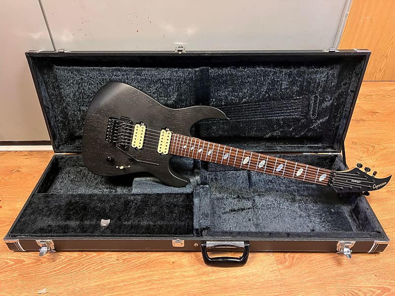 Caparison Dellinger 7 Pro. Black 2006 Modified 7 String | Reverb