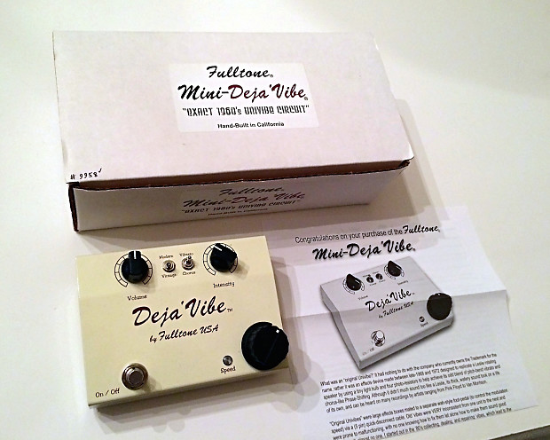 FULLTONE - Mini Deja Vibe - EXACT 60's UNIVIBE CIRCUIT - | Reverb