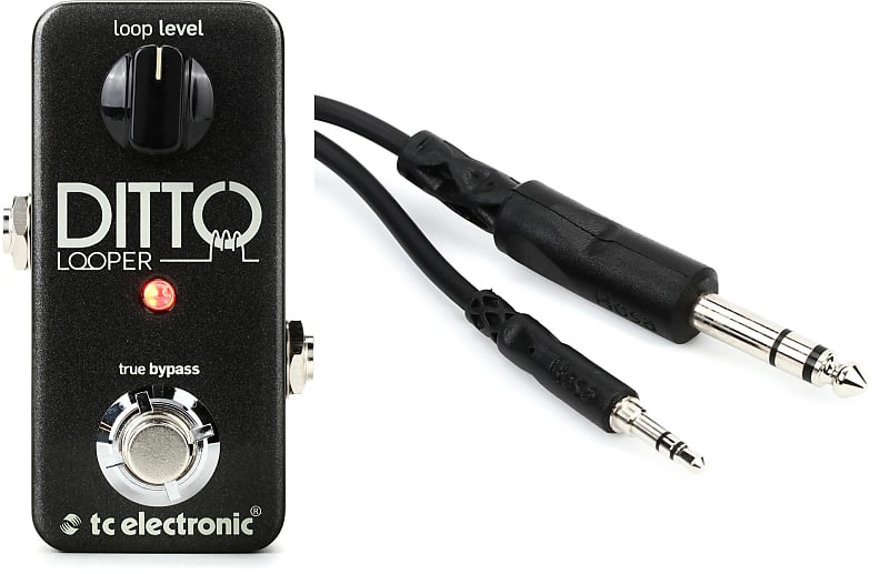 TC Electronic Ditto Looper Pedal Bundle with Hosa CMS-110 | Reverb