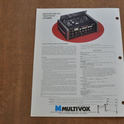 Multivox vintage catalog booklet brochure | Reverb Deutschland