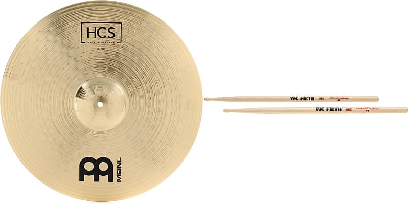 Meinl Cymbals 20 inch HCS Ride Cymbal Bundle with Vic Firth | Reverb