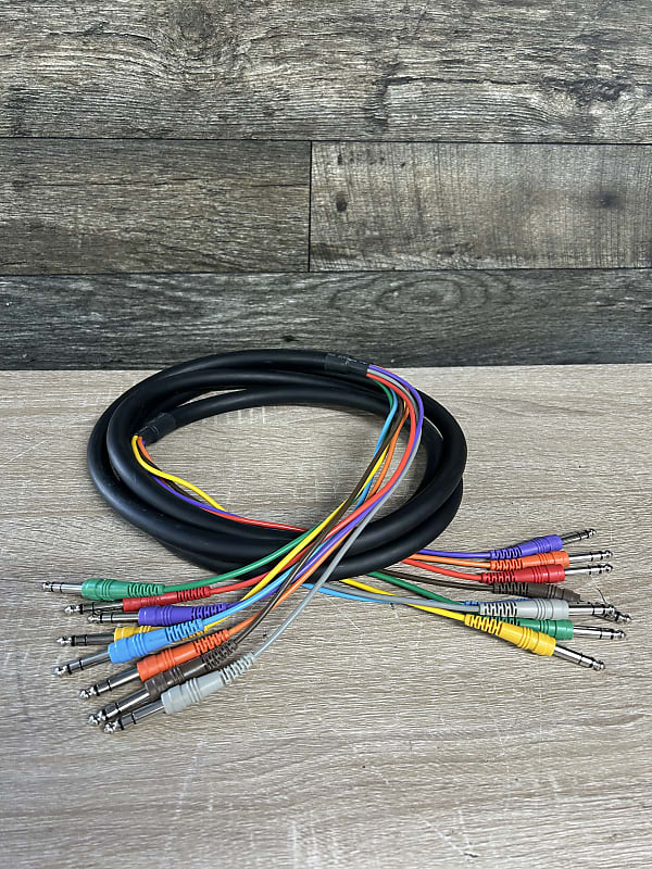Hosa CSS-803 8-channel 1/4-inch TRS Male Snake - 9.9 foot | Reverb