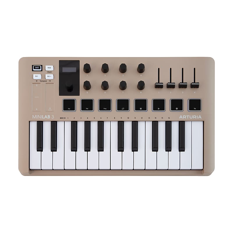 Arturia MiniLAB 3 MIDI Keyboard & Pad Controller Champagne | Reverb