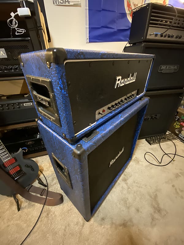 Trade - Randall RG100ES Head & CX412 1986 Blue Snake Skin | Reverb