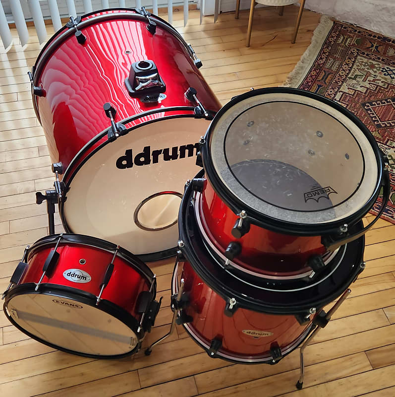 dDrum Diablo Punk 4 Pce Shell Kit Candy Apple Red Sweden | Reverb