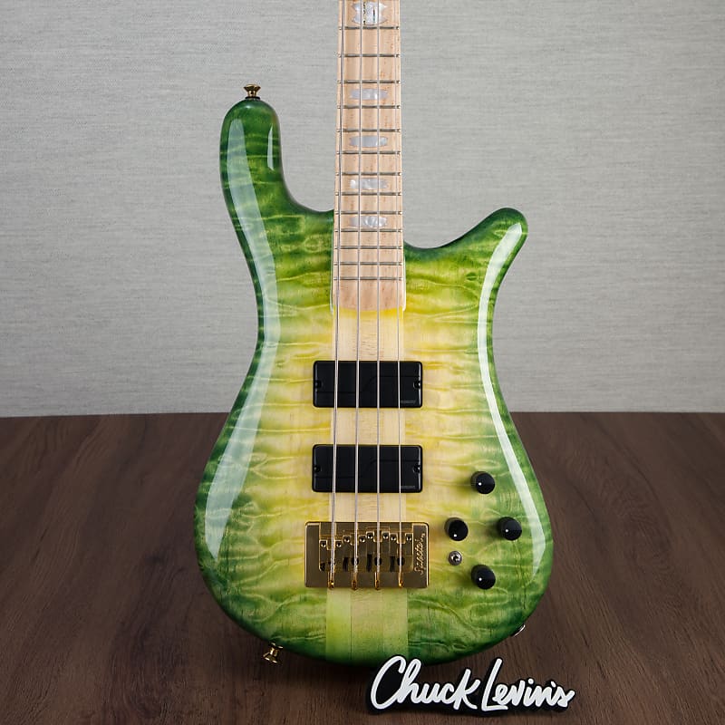 Spector USA Custom NS-2 Bass Guitar - Alien Glow - | Reverb