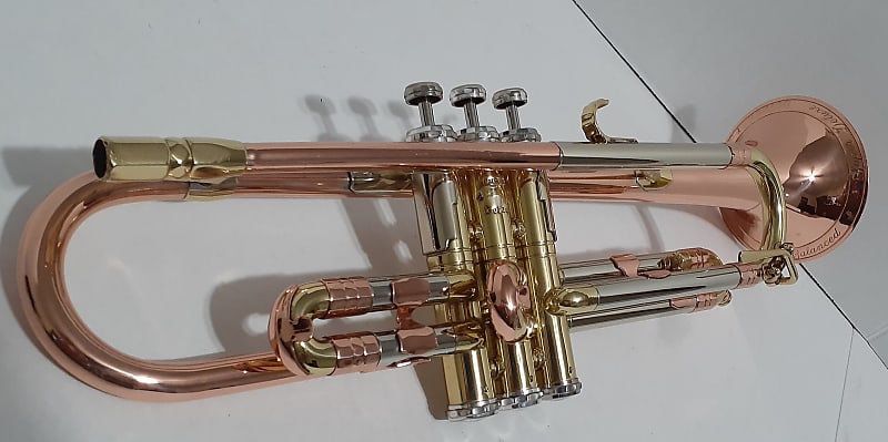 Getzen SUPER DELUXE TRUMPET Silver/Copper/Brass Trumpet | Reverb