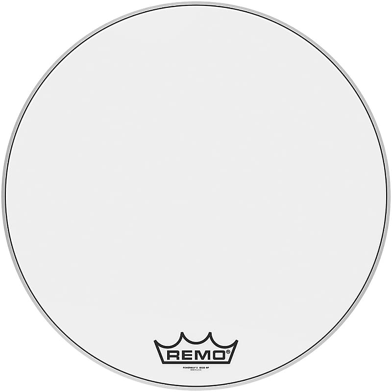 Remo Powermax 2 Ultra White Crimplock Bass Drum Head 26 in. | Reverb