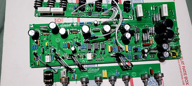 Marshall Origin 50 preamp, main and output pcb boards | Reverb