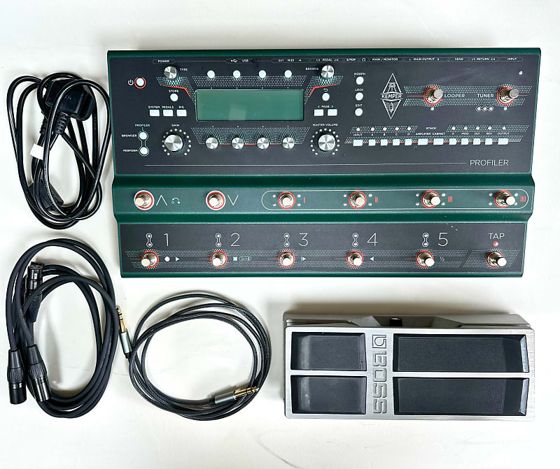 Kemper Profiler Stage with Volume Pedal, Cables, Novation Bag | Reverb