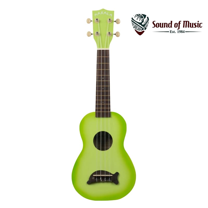 Kala Green Apple Burst Soprano Dolphin Ukulele | Reverb