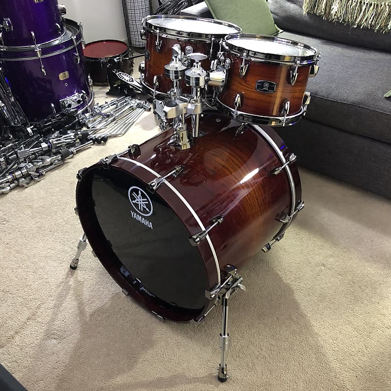 Yamaha Live Custom Oak 4pc Drum Kit | Reverb