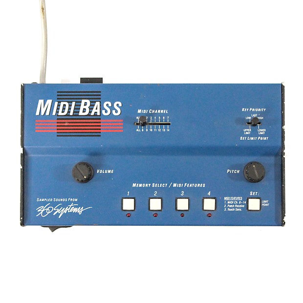 360 Systems Midi Bass Digital Bass Guitar Module | Reverb