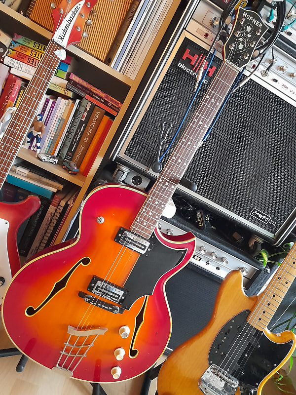 ULTRA RARE vintage 1960s Hofner 4577 thinline hollowbody | Reverb UK