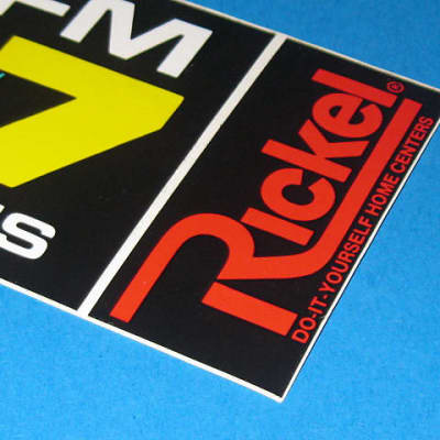 old stock 1991 WNEW-FM 102.7 Where Rock Lives and Rickel (two | Reverb