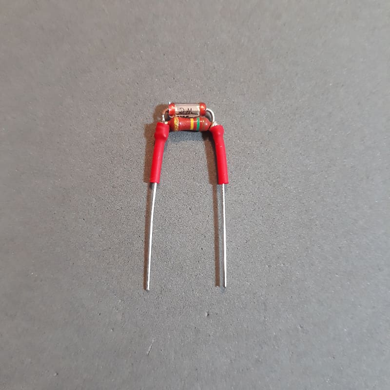 TREBLE BLEED "TV Jones" RUBY RED .001uF Glass Monolithic Cap, | Reverb