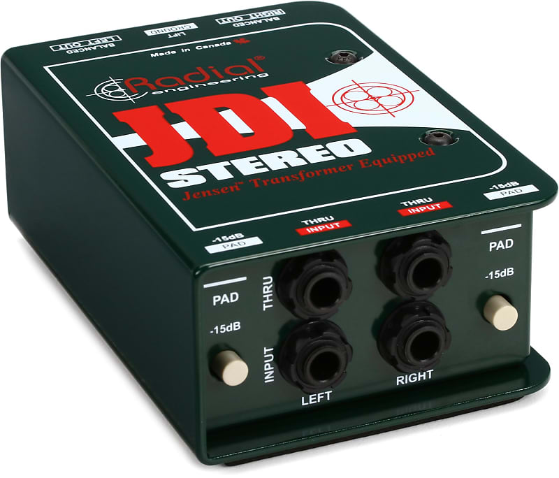 Radial JDI Stereo - Jensen Equipped 2-channel Passive | Reverb