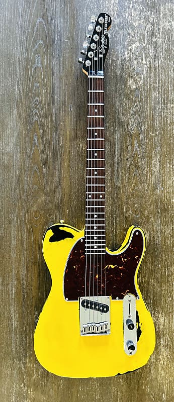 Squier Standard Telecaster - Yellow Relic | Reverb
