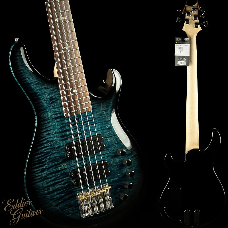 PRS Grainger 5 String Bass - Cobalt Smokeburst | Reverb