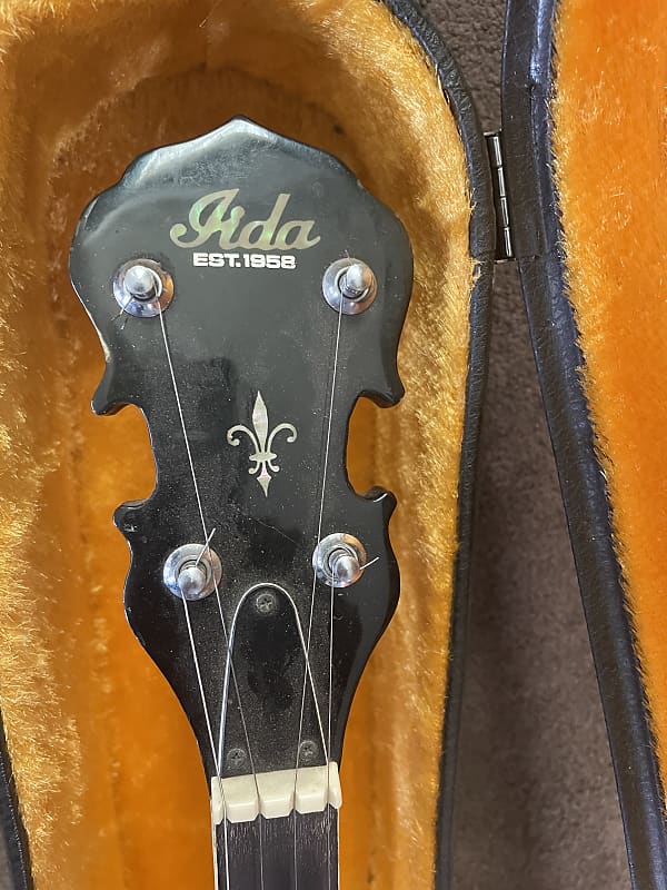 Vintage Aida 5 string arch top banjo | Reverb