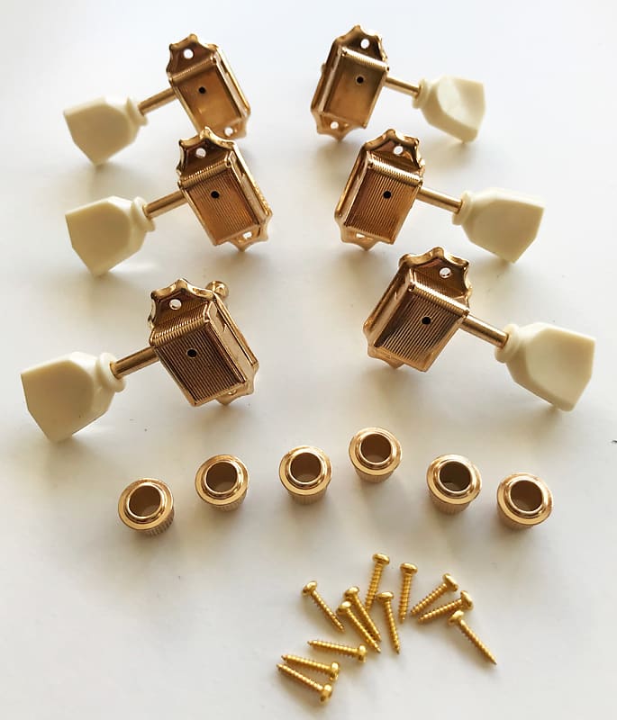 Fox Guitars Deluxe 3+3 Vintage Gold Waffle Back Individual | Reverb