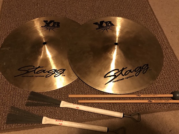 Stagg YR 14" medium Hi Hat Cymbals / with bonus | Reverb