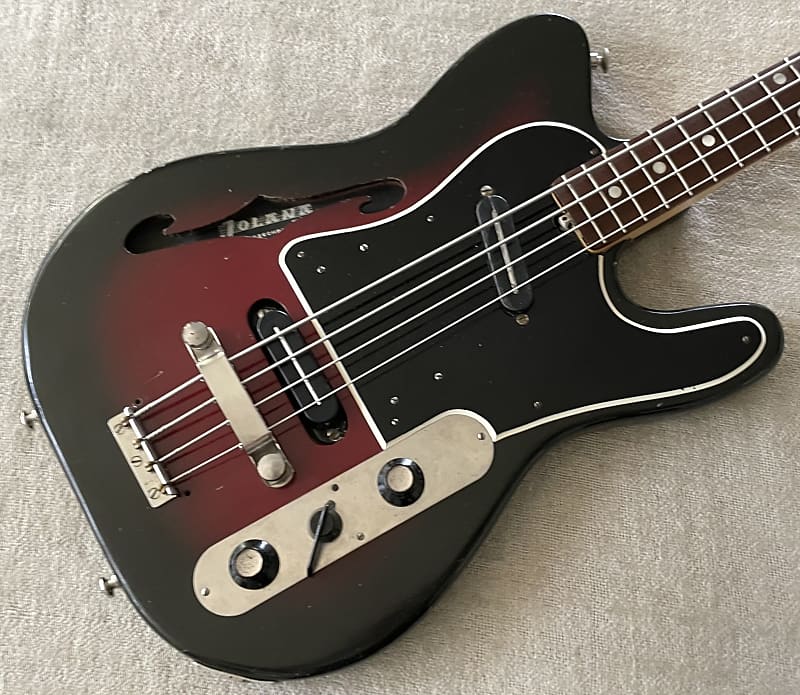 1970’s Jolana IRIS Thinline Tele Bass Redburst Czechoslovakia | Reverb