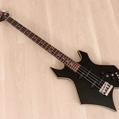 1985 BC Rich Warlock Bass NJ Series Neck Through Vintage Bass | Reverb