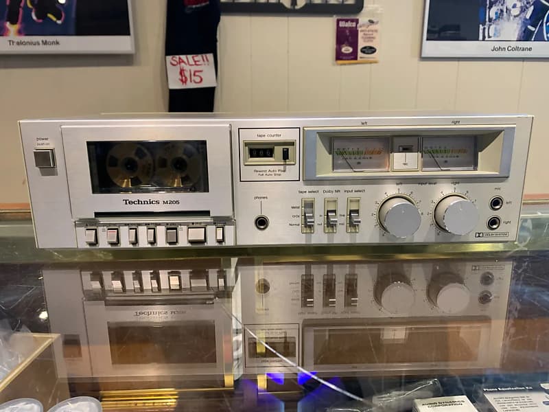 Technics M205 Single Cassette Deck - Silver | Reverb