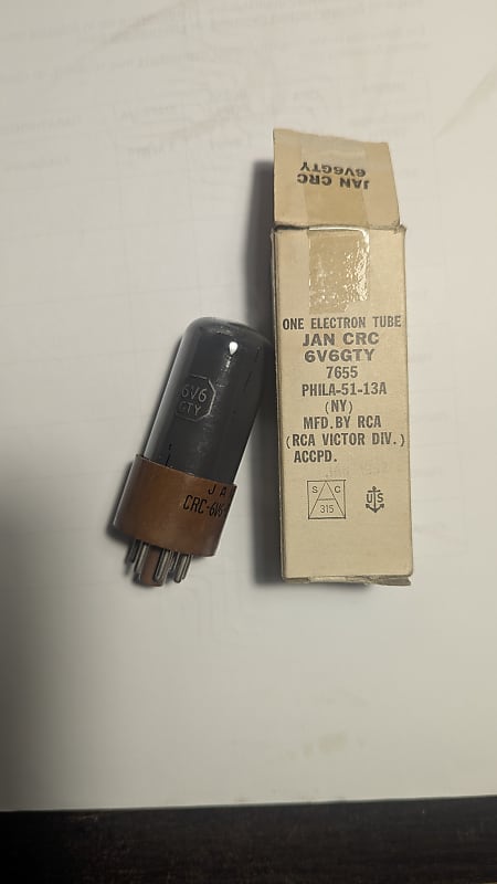 RCA JAN CRC 6V6GTY 1952 | Reverb
